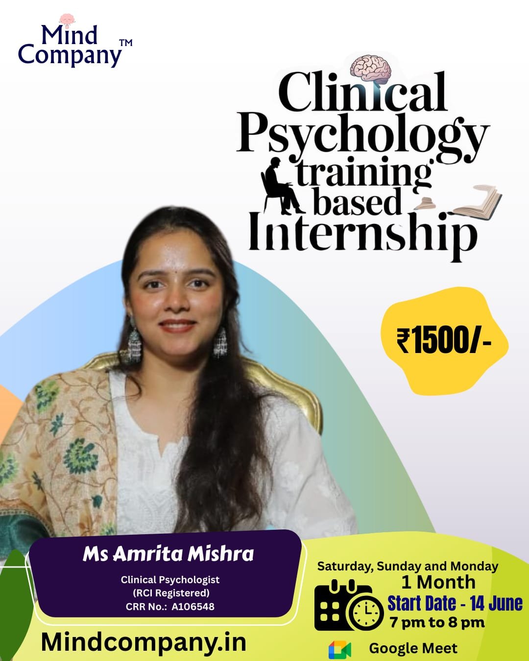 1-Month Clinical Psychology Training based Internship – Mind Company